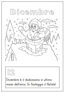 Schede Didattiche: Mesi dell'Anno da Colorare e Stampare - GBR