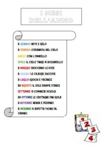 Schede Didattiche: Mesi dell'Anno da Colorare e Stampare - GBR