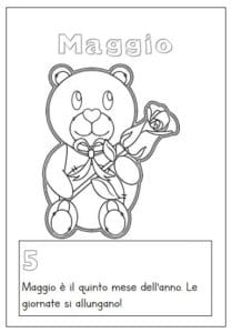 Schede Didattiche: Mesi dell'Anno da Colorare e Stampare - GBR