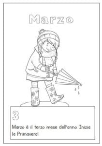 Schede Didattiche: Mesi dell'Anno da Colorare e Stampare - GBR