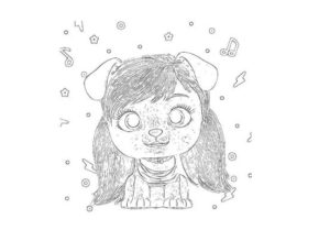 VIP PETS cuccioli da colorare e stampare in PDF A4: cagnoline - GBR