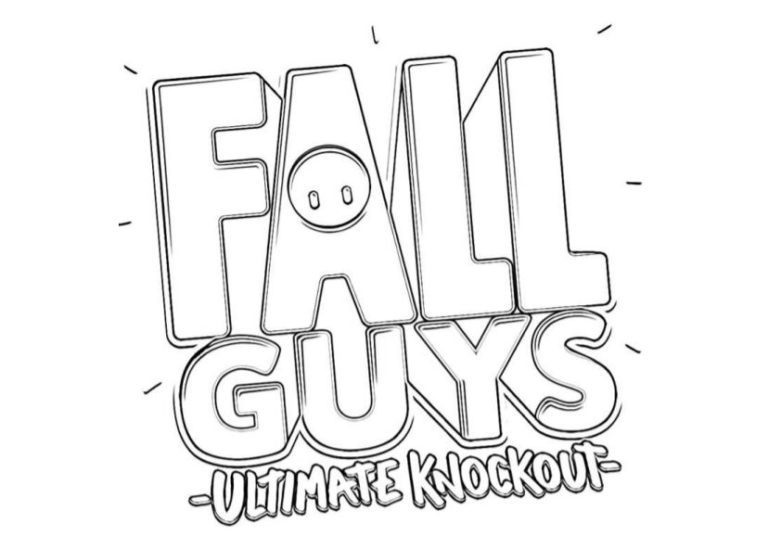 Fall Guys personaggi e disegni da colorare e logo in PDF A4 - GBR
