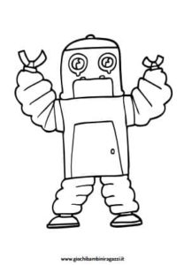 Disegni Robot per Bambini da Stampare e Colorare PDF - GBR
