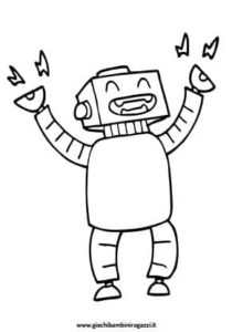 Disegni Robot per Bambini da Stampare e Colorare PDF - GBR