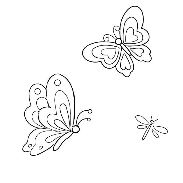 Farfalle da Colorare Stampare: Scarica Disegni PDF Gratis - GBR