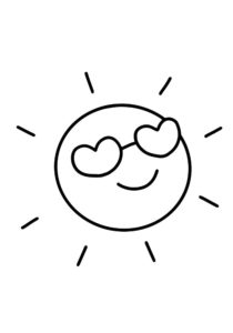 Sole da Colorare: Disegni da Stampare PDF Gratis - GBR