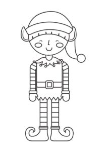 Elfi di Babbo Natale da Colorare: Disegni da Stampare PDF - GBR