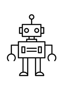 Disegni di Robot da Colorare e Stampare: PDF Gratis - GBR