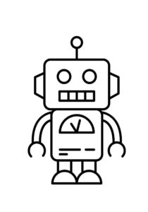 Disegni di Robot da Colorare e Stampare: PDF Gratis - GBR