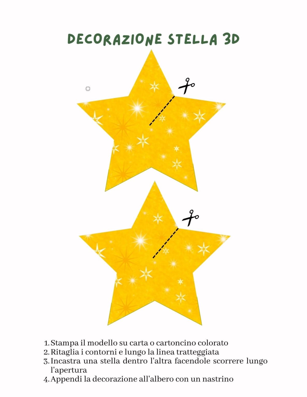 Decorazioni Albero di Natale da Stampare e Ritagliare PDF - GBR