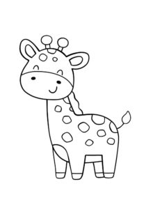 Disegni Giraffa da Colorare e Stampare: PDF Gratis - GBR