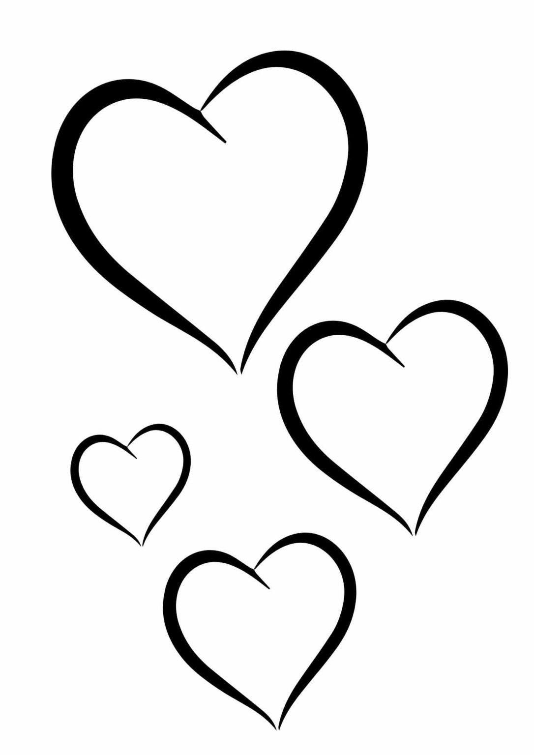 Cuori da Stampare in Varie Misure PDF Gratis - GBR