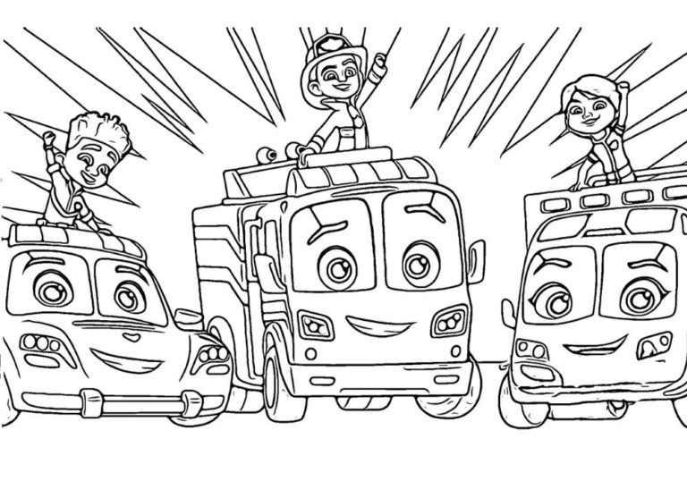 Disegni Firebuds Disney da Colorare e Stampare: PDF Gratis - GBR